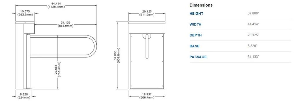 LC150 ADA Compliant Swing Gate | UTS Group